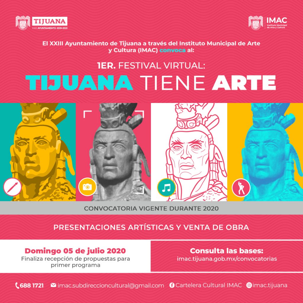 Participa en el festival virtual "Tijuana Tiene Arte"