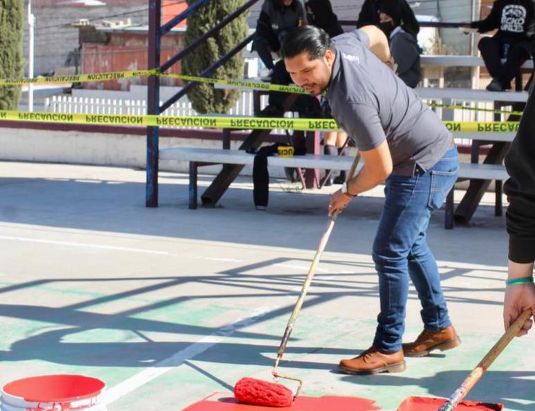 IMJUV trabaja en rehabilitar canchas deportivas