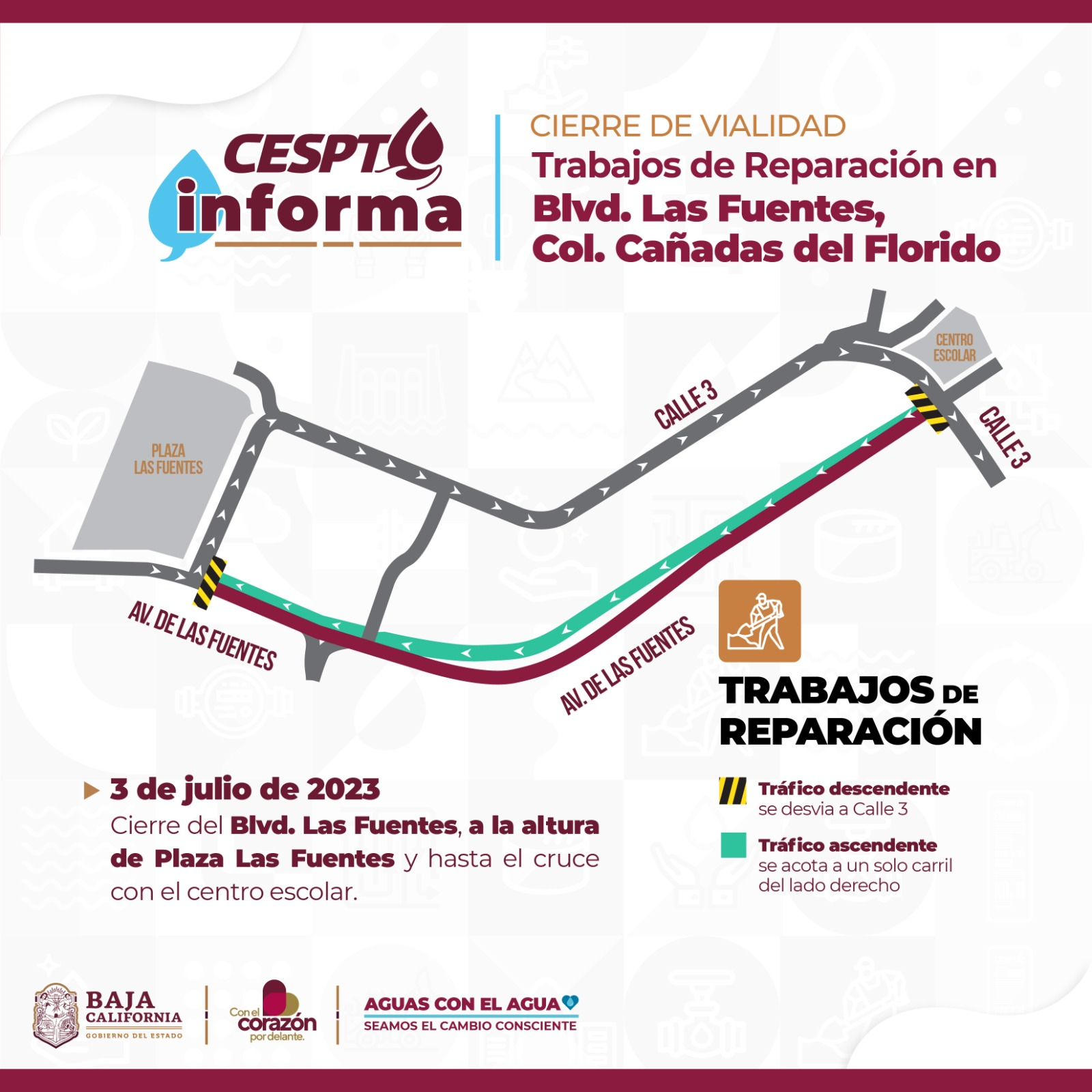 ANUNCIA CESPT RUTAS ALTERNAS EN DOS PUNTOS DE LA REHABILITACIÓN DEL ...